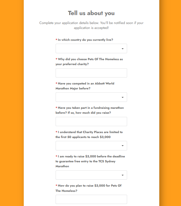 What are some examples of the types of questions charities typically ...